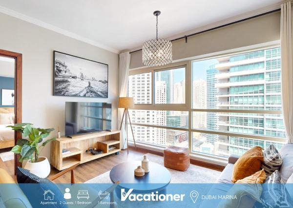 Vacationer Holiday Homes I Elegant 1 Bedroom I Marina Mall & Promenade Nearby - Dubai Marina