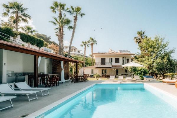 Capovillas - Panoramic Villa Anna With Private Pool And Sea View - Ricadi