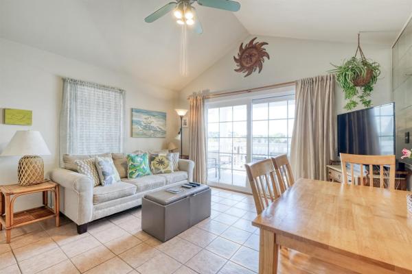 View Of Dock St & Marina At Island Place 213! - Cedar Key, FL