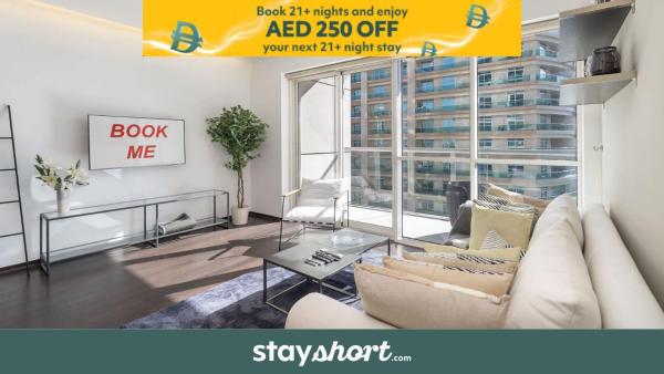 Stayshort - Cozy 1-bedroom Apartment At West Avenue Tower Near Marina Beach - Dubai