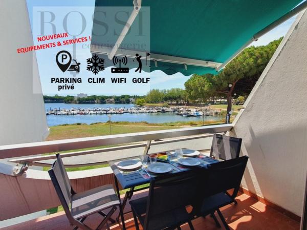 Au Bord Du Lac & Golf Avec Parking Privé Clim Wifi - 4 Personnes - Rossiconciergerie - Linge Inclus - Aigues-Mortes