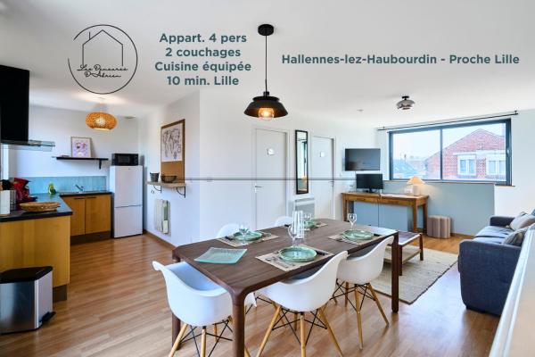 99b - Appartement Lumineux 4 Pers Proche Lille - Armentières