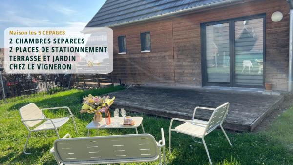 Maison Des 5 Cépages - Chez Vigneron - Jardin Terrasse Et Parking - Bergheim, France