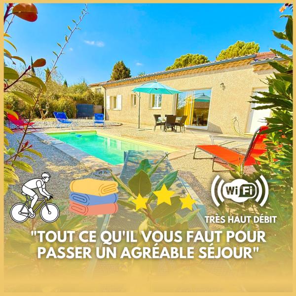 Villa Santa - Piscine - Wifi - Proche Ventoux - Idéal Cyclistes - Vaucluse