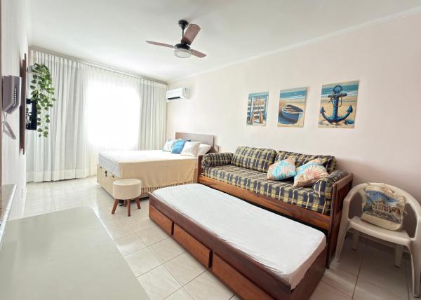 Studio De Frente A Praia Com Garagem Privada - Santos