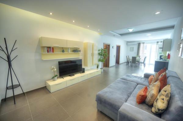 Bright & Large 2bedrooms In Sliema Center Mpor1-1 - La Valeta