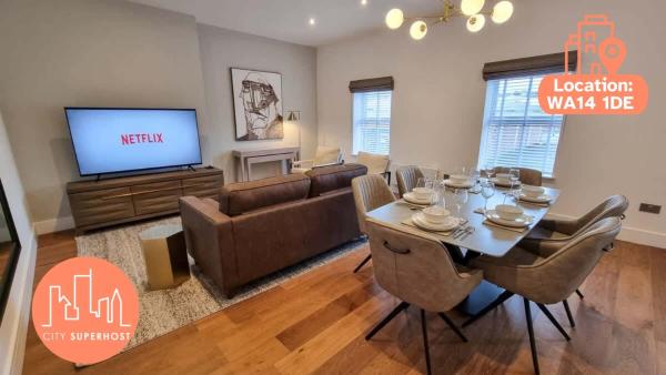 2 Bed Altrincham Centre King Beds Bathtub - Knutsford