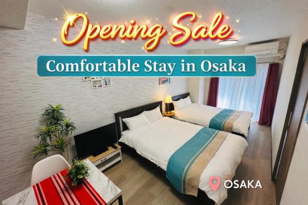1101 Newly Built Stay Perfect For Families! Just 1 Min To Kuromon Market, 8 Min Walk To Dotonbori, 9 Min To Shinsaibashi! - Umeda