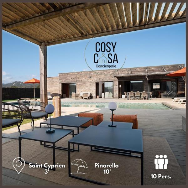 Villa A Luci D'oru, 10 Personnes, 5 Suites, Piscine - Plage de Palombaggia