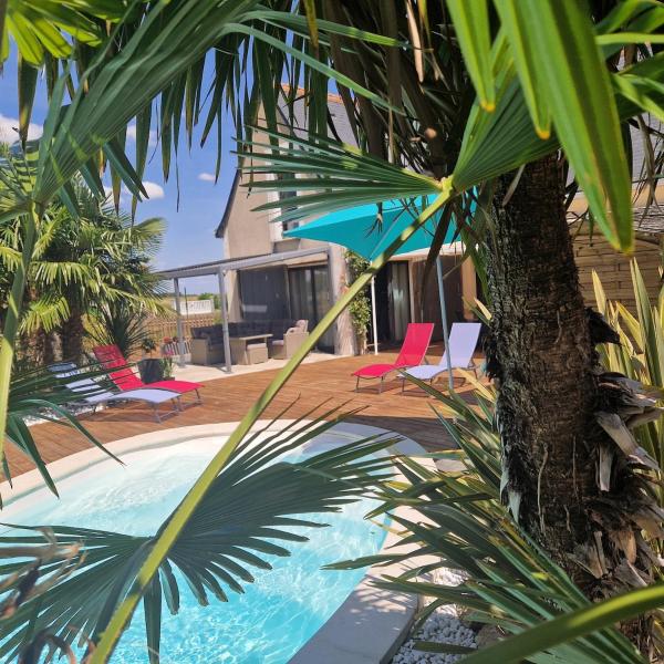 La Maison Aux Palmiers, Piscine, Spa - Sainte-Maure-de-Touraine