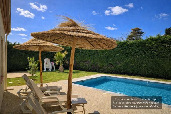 Villa Piscine Chauffée Babyfoot Pétanque Ping-pong - Lot-et-Garonne