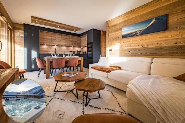 Appartement Haut De Gamme Neuf Avec Terrasse De 60m2 Plein Sud Avec Jacuzzi - 8 Personnes - App 101 - Saint-Sorlin-d'Arves
