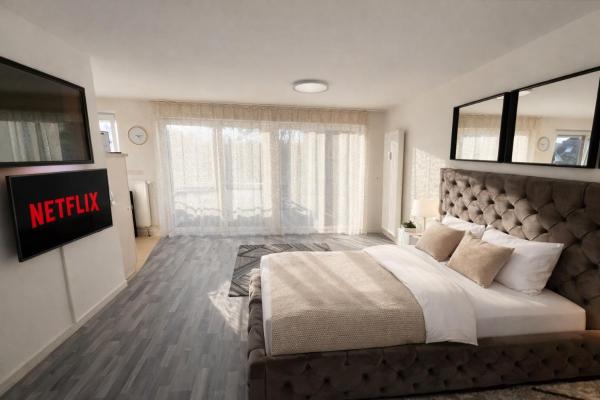 Modernes Apartment Mit Balkon & Smart Tv Bei Hamburg - Geesthacht
