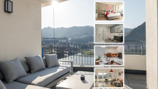 Vivamosel Appartement Mit Mosel & Burgblick 2 - Balkon - Parken - Aufzug - Fahrradraum - Cochem