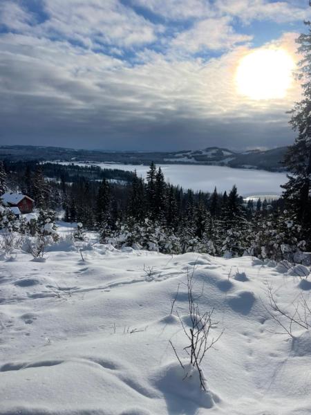 Tiny House On Wheels With Great Views Sjusjøen Minihus Med Utsikt Sjusjøen - Norvège