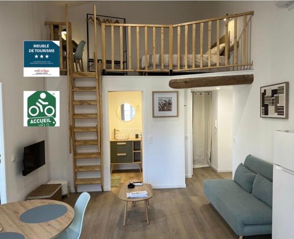 Appart Cosy 52m2 Mezzanine Local à Vélo à 300m Du Canal Du Midi Capestang - Capestang