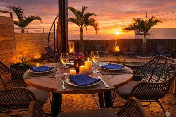 Spa Rooftop & Piscine Chauffée- Villa Des 4 Sens Vue Océan - Saint-Pierre