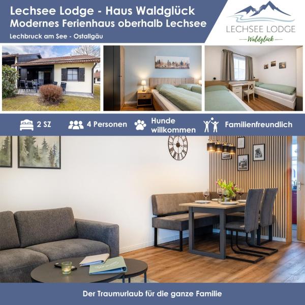 Lechsee Lodge - Haus Waldglück Nr 90 - Füssen
