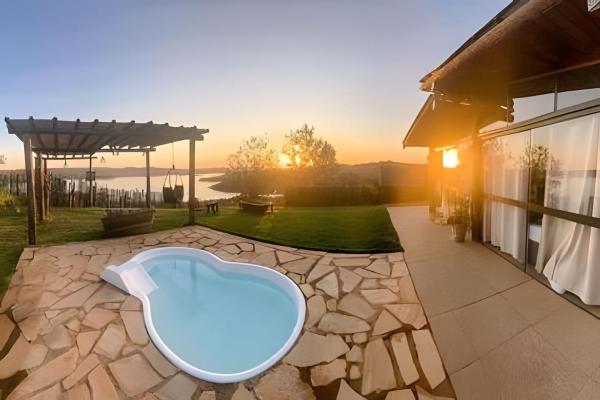 Chalé Mirante, Piscina, Cachoeira, Lago E Vista Espetacular Em Alexânia Goiás - Goiás (estado)