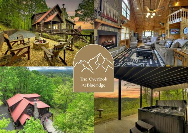 3 Br Mountain Cabin Games Hot Tub Fire Pit - Mineral Bluff, GA