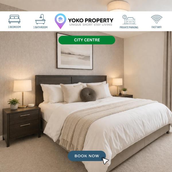 Elegant City Centre Apartment At The Vizion - Balcony, Free Parking, Fast Wifi And 50'' Smart Tv By Yoko Property - Milton Keynes