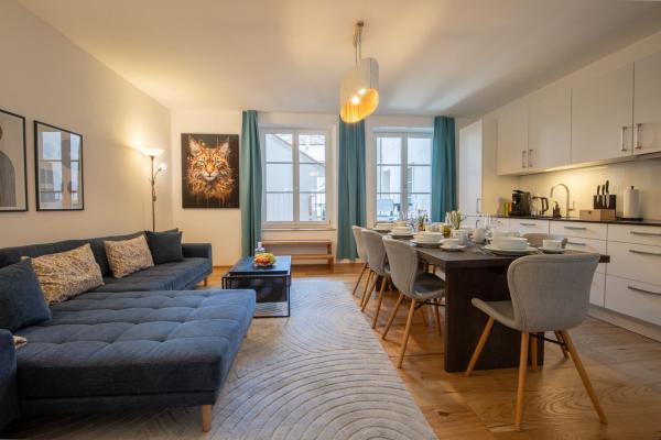 Spacious Apartment In Central Basel Near Rhine - Special Top Lux 14 Apartment, Basel, Up To 8 Guests - Basilea