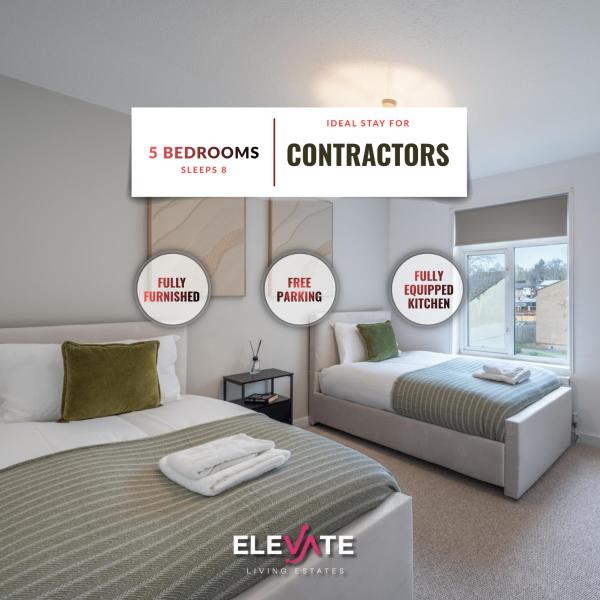 5 Br House Ideal For Contractors & Free Parking - Northampton, UK