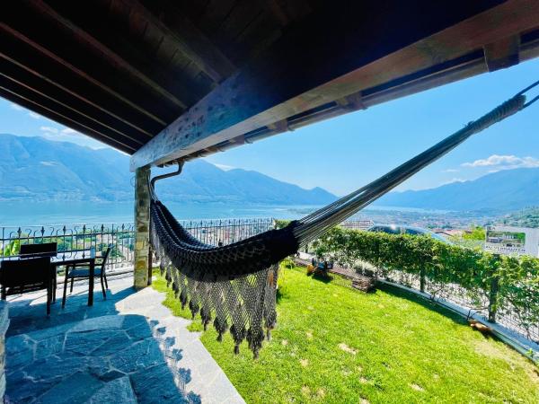 Charmantes Rustico La Vedetta Mit Terrasse - Gambarogno