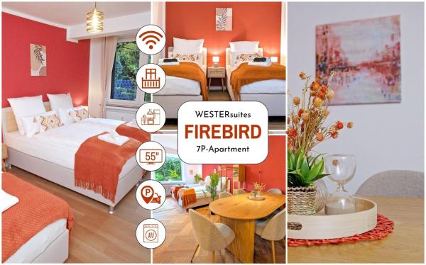 Westersuites - Firebird - 3br Zentral Terrasse Wlan 7 Betten Waschtrockner - Bremen
