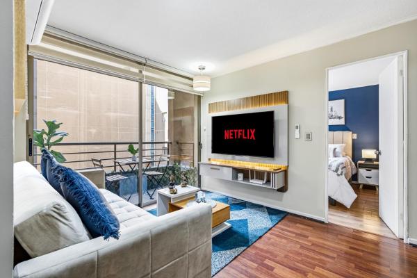 Dos Habitaciones Matrimoniales, Aire Acondicionado - Santiago (Chile)