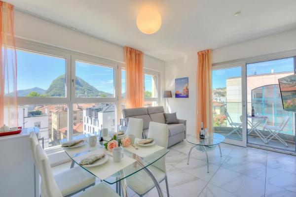 Attico Al Parco: Penthouse In Lugano | Balcony, A/c & 2 Min From Lake - Happy Rentals - Lugano