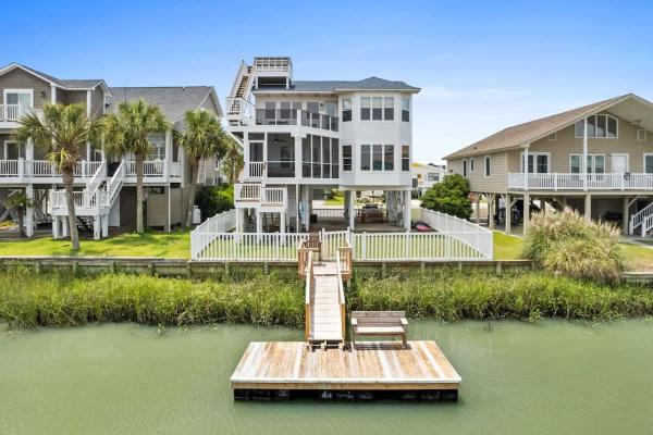 Latitude Adjustment By Brunswick Vacation Rentals Canal Front With Dock - Ocean Isle Beach, NC