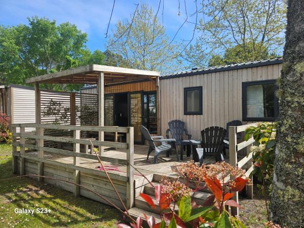 Mobil-home Tout Confort Climatisé 6p Camping Mayotte Vacances Accès Direct Lac De Biscarosse - Biscarrosse