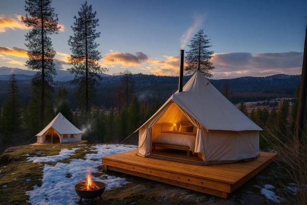 Luxury Glamping Retreat With Panoramic Views And Privacy In Sandpoint, Idaho - Idaho
