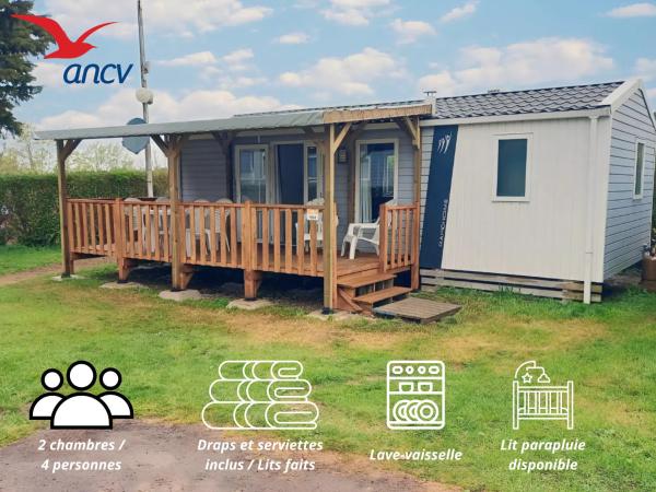 Mobilhome 4 Pers - 2 Ch - Centre Aquatique - Camping 5 éToiles - Dives-sur-Mer