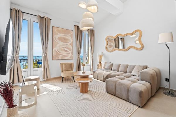 Nice Renting - Promenade - Luxury Loft Sea View Balcony Top Floor - Nizza