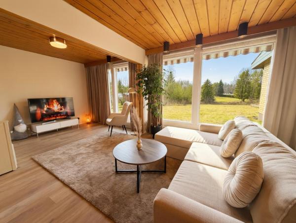 Relaxing Riverside House With Sauna & Fireplace - Kannus