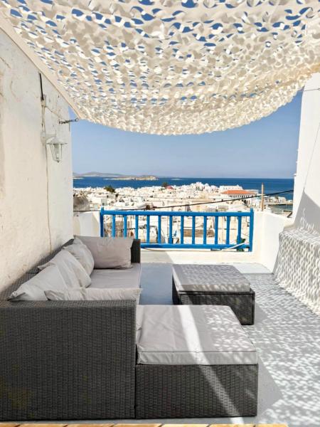 Elenitas Town House With Veranda And Sea View - Mykonos Region