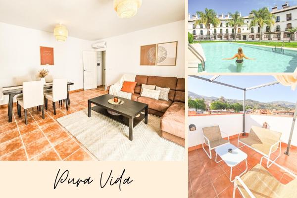 Pura Vida - Terraza, Piscina, Playa 15mn, Sierra - Lanjarón