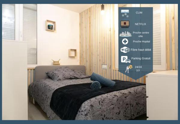 Joli Studio Clim & Wifi - Pithiviers