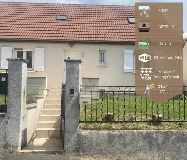Maison Familiale - Jardin - Parking - Wifi - Pithiviers