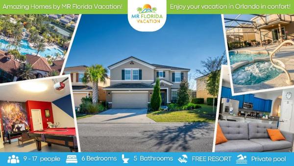Solterra 6br Private Pool & 4 Ensuites - Davenport, FL