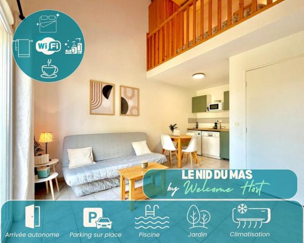 Le Nid Du Mas, 2 Pers Piscine à Calvisson - Lunel