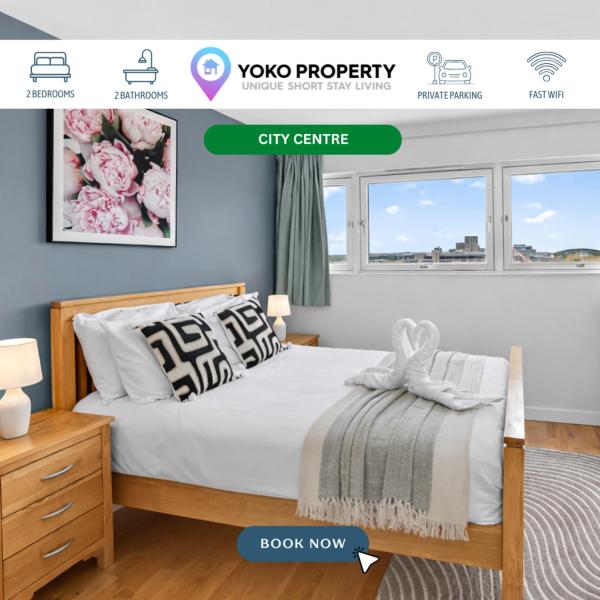 12th Street Apartment • City Centre • Balcony • Free Parking • Fast Wifi • Yoko Property - Milton Keynes