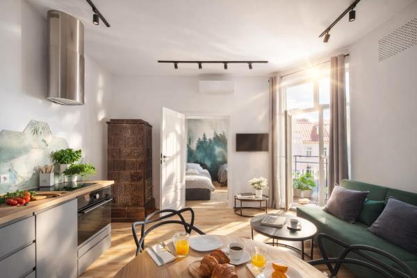 Old Town Love Ac Wifi Smart Tv King Size Bed Parking Balcony Elevator - Kraków