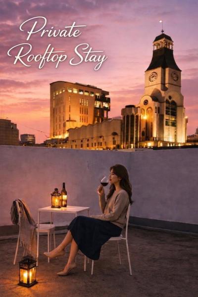 경북대병원역 5min,3f 4pm Check-in, Table For 6, Hotel Bedding Luggage Storage Rooftop, 8 For Family - Daegu