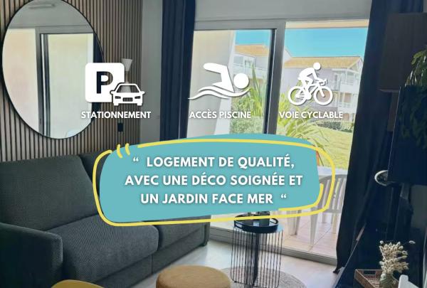 Garden&sea - 2-4pers - Piscine Et Jardin Vue Mer - Olonne-sur-Mer