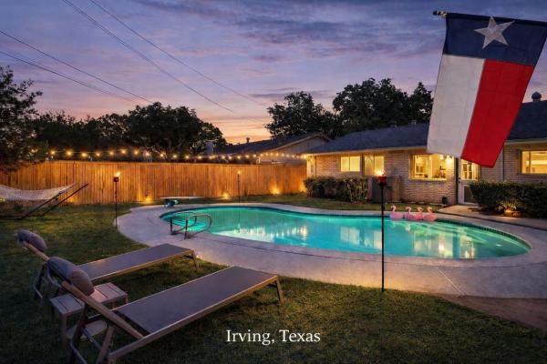 Holiday 4br 2ba Home With Pool, Hot Tub, Fire Pit - Irving