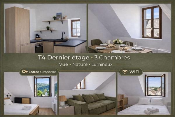 T4 Dernier éTage 3 Chambres Vue Nature Lumineux - Lozère