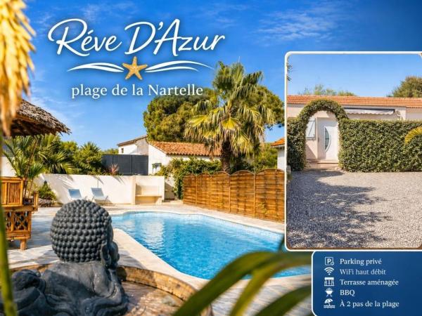T3 De 35m2 - Bord De Mer - Plage De La Nartelle- Sainte Maxime - Piscine Partagée -Parking - Bbq - 2 Chambres 2 Salle De Bains - Saint-Tropez